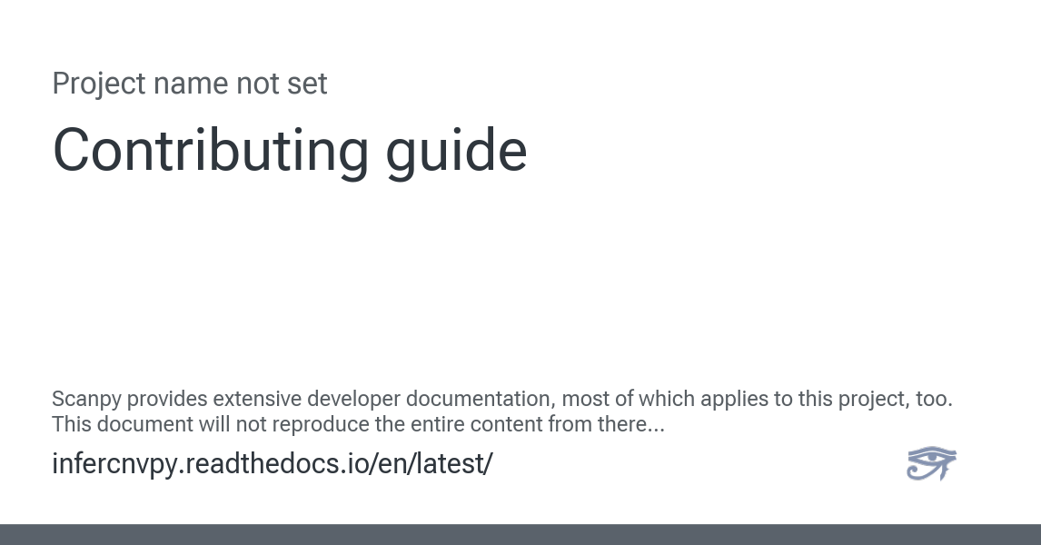 Contributing guide — infercnvpy
