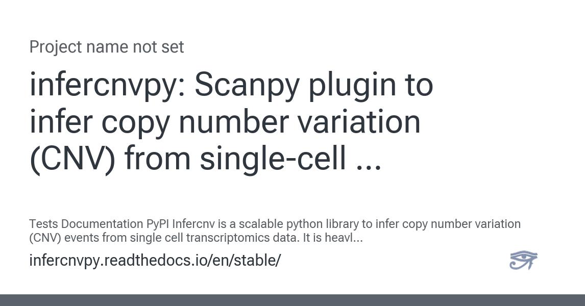 infercnvpy: Scanpy plugin to infer copy number variation (CNV) from ...